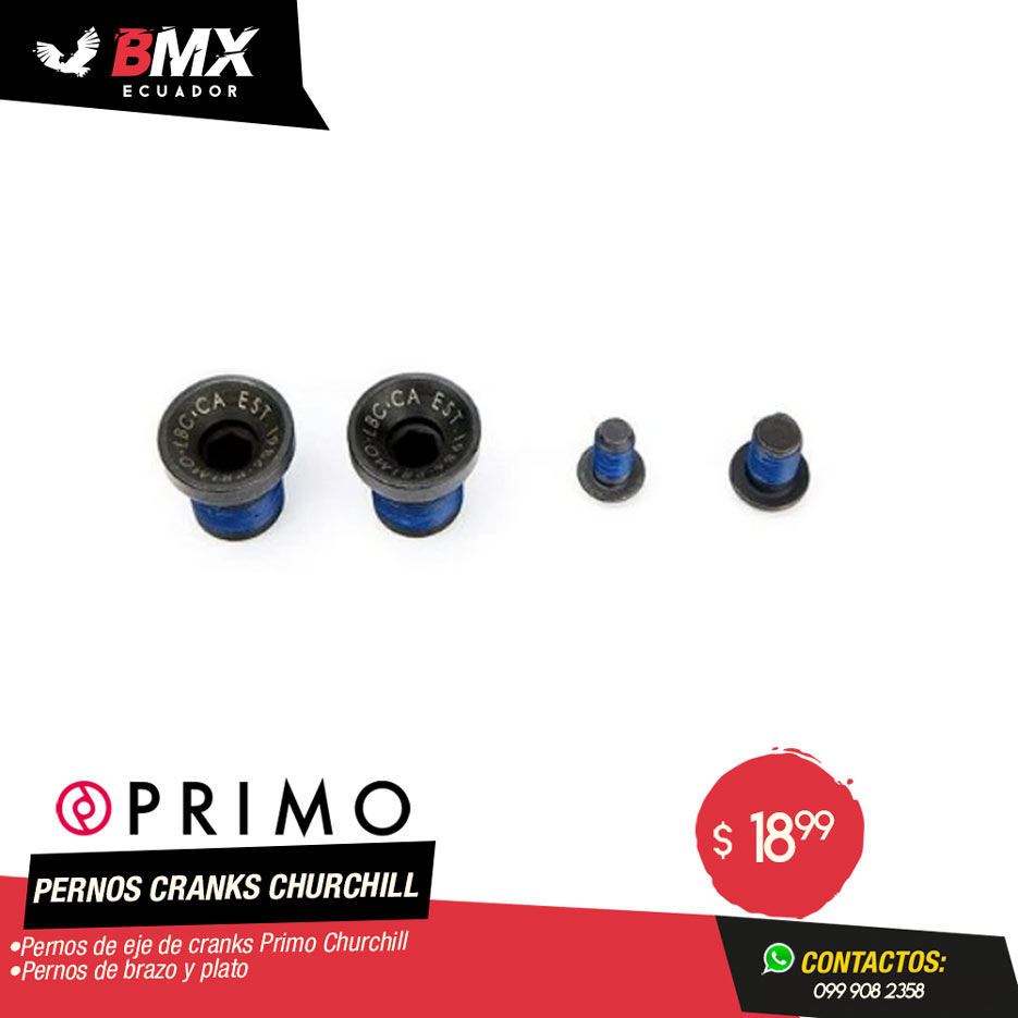 PERNOS DE CRANKS PRIMO «CHURCHILL» – BMX ECUADOR