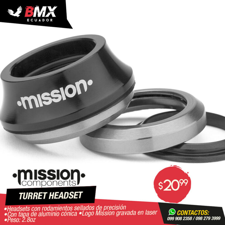 HEADSETS MISSION “TURRET” – BMX ECUADOR