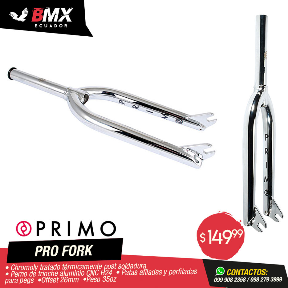 TRINCHE PRIMO “PRO FORK” CROMADO – BMX ECUADOR