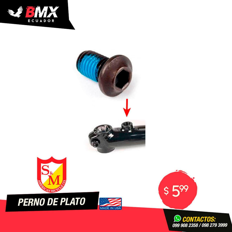 PERNO DE PLATOS S&M – BMX ECUADOR