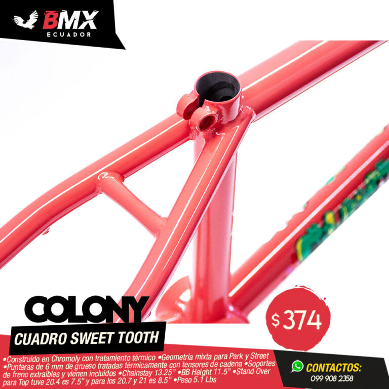 COLONY CUADRO “SWEET TOOTH” SALMON – BMX ECUADOR