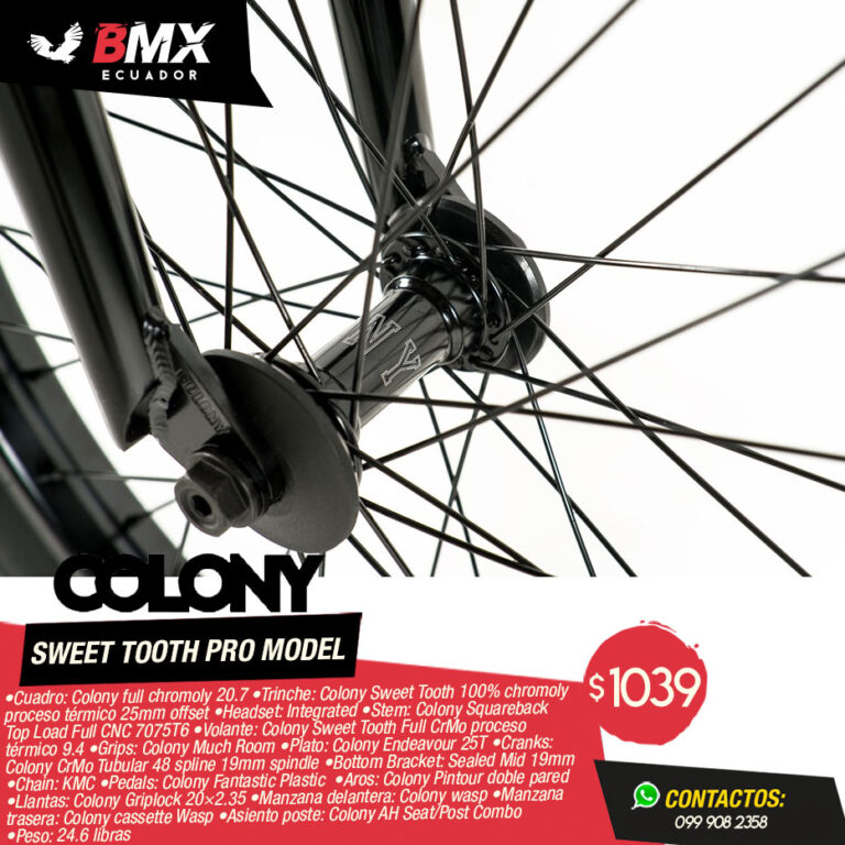 BICICLETA COLONY “SWEET TOOTH” PRO MODEL FIRE STORM – BMX ECUADOR