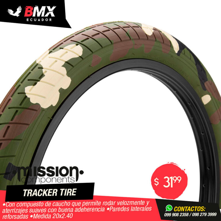 LLANTAS MISSION “TRACKER” CAMU VERDE – BMX ECUADOR